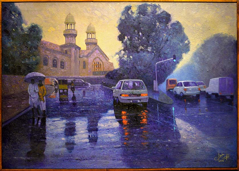 Old Lahore Painting – Nairang Art Gallery Lahore – Pakistani Paintings ...